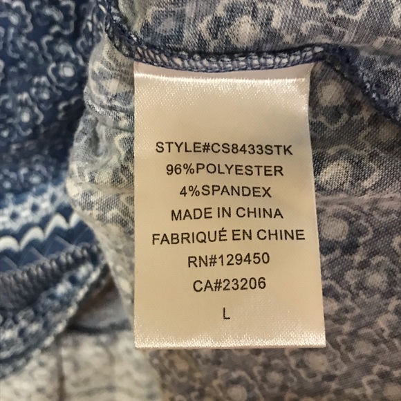 Como Blu | Tops | Como Blu Boho Blue Top | Poshmark